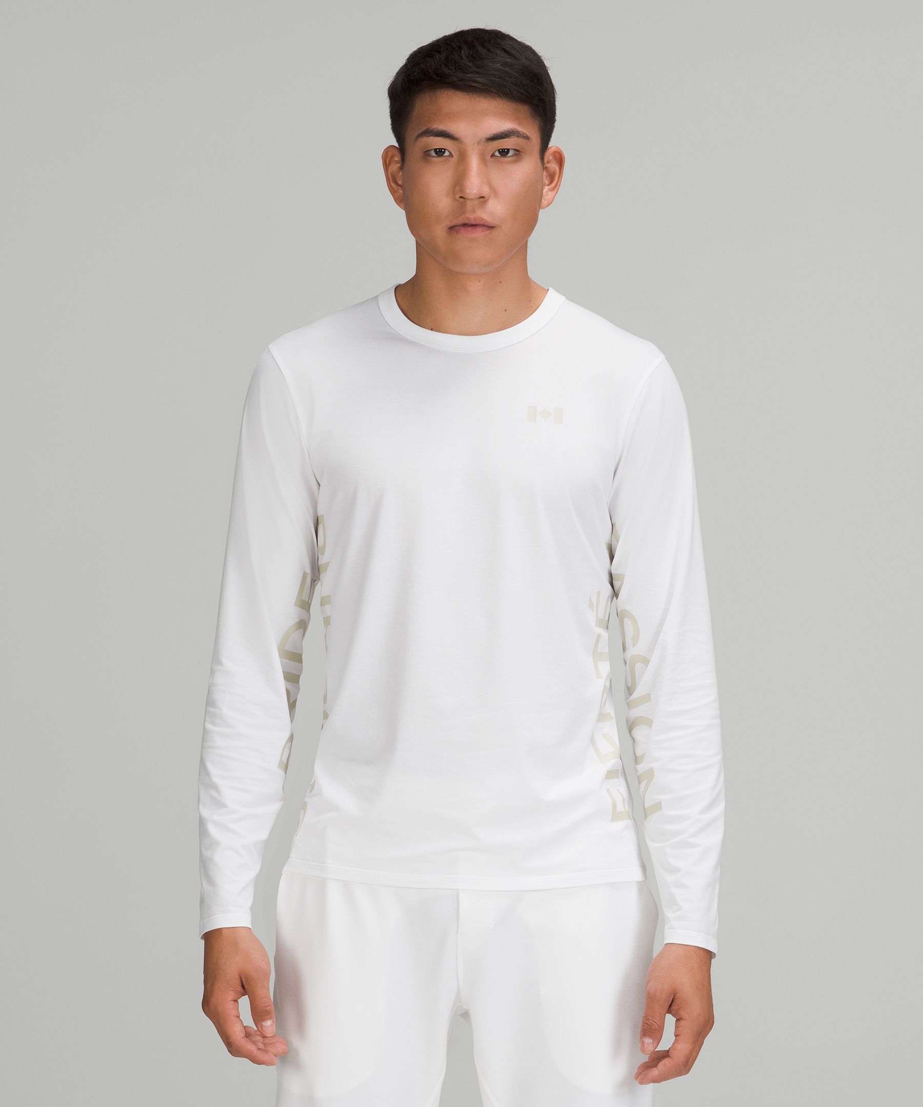 Lululemon Team Canada The Fundamental Long Sleeve Shirt Coc Logo | ModeSens