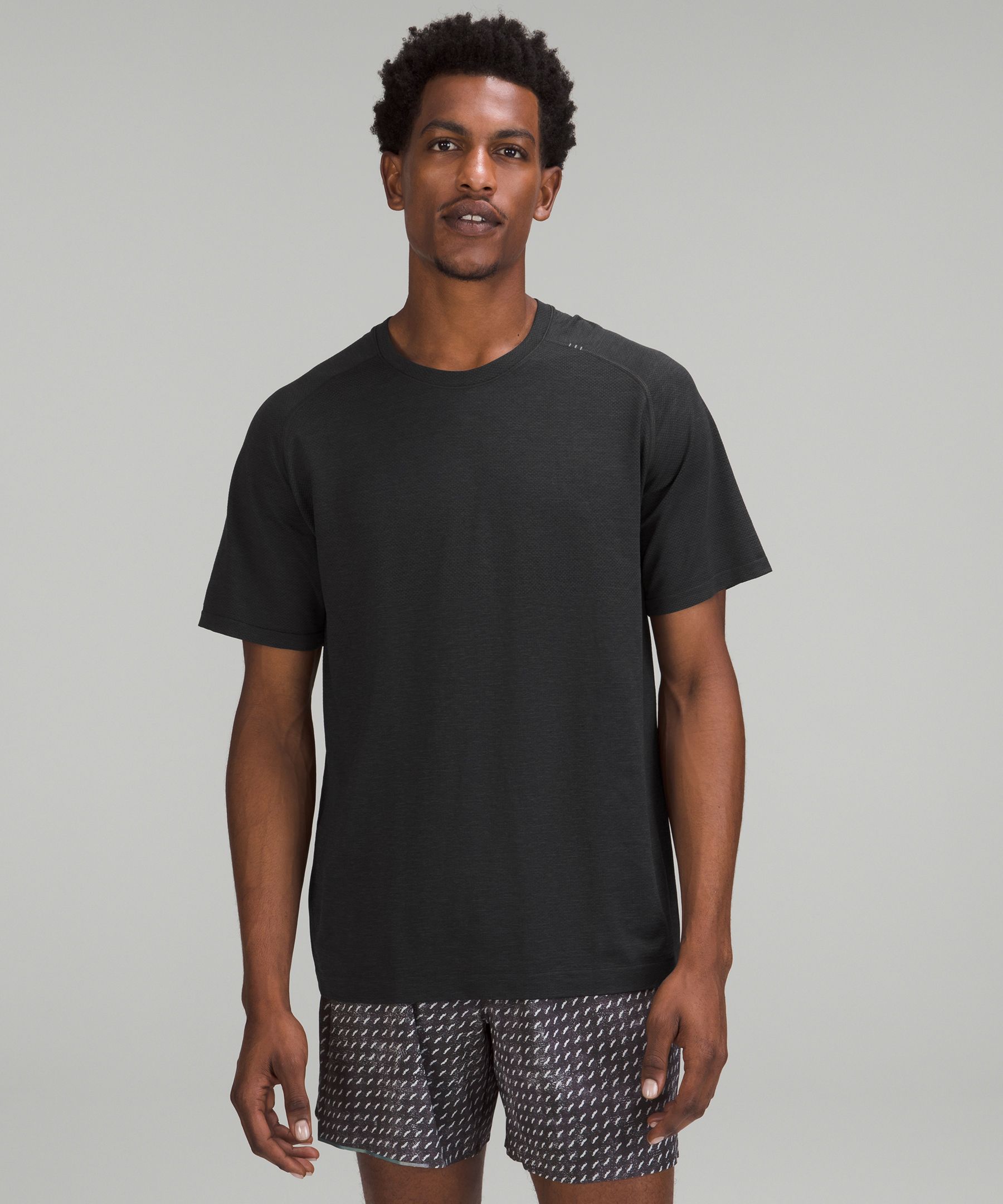 Movember Metal Vent Tech 2.0 Ss Spandex Hazy Heather Double Dye