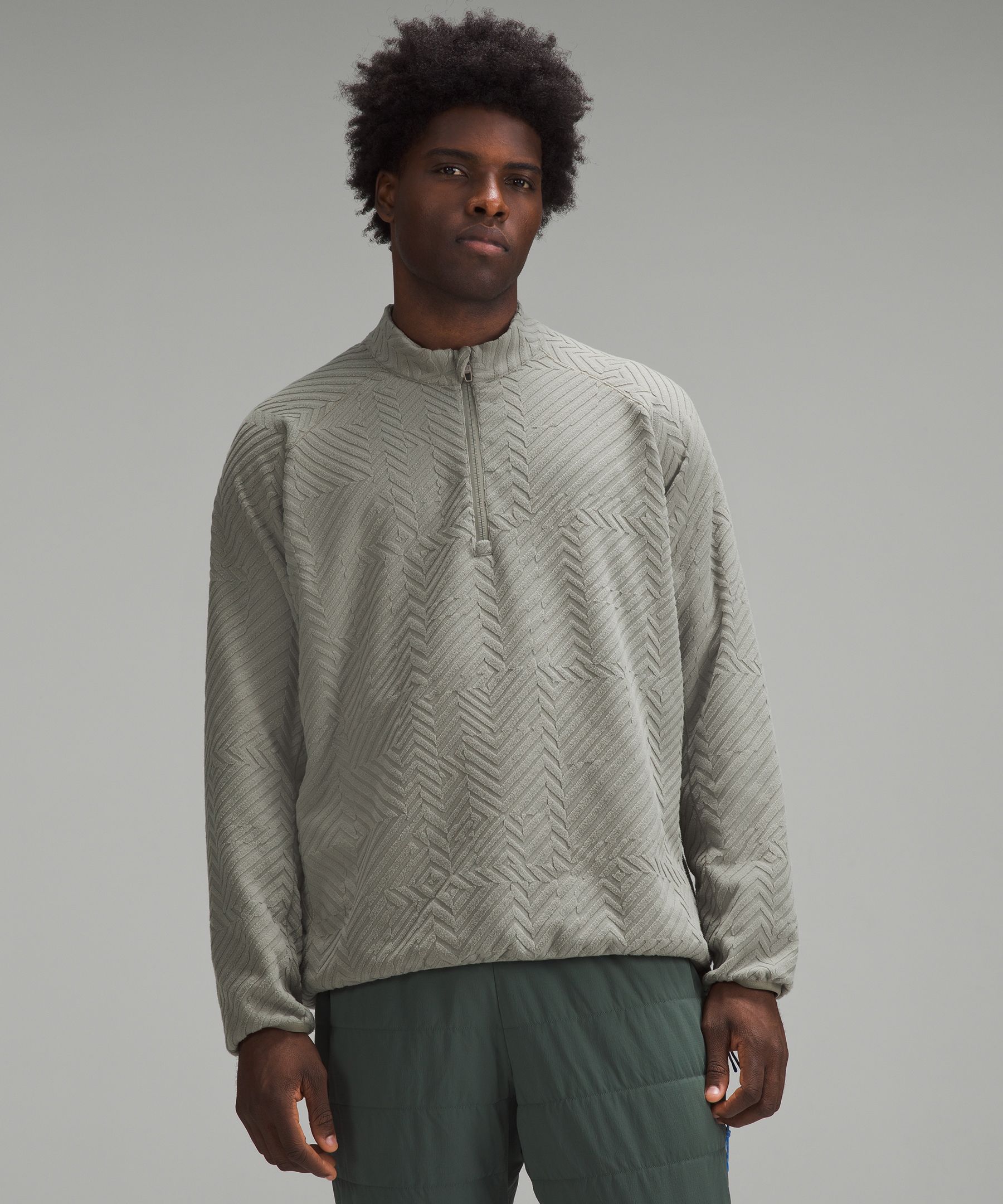 Lululemon Textured Fleece Hiking Half Zip International Shipping