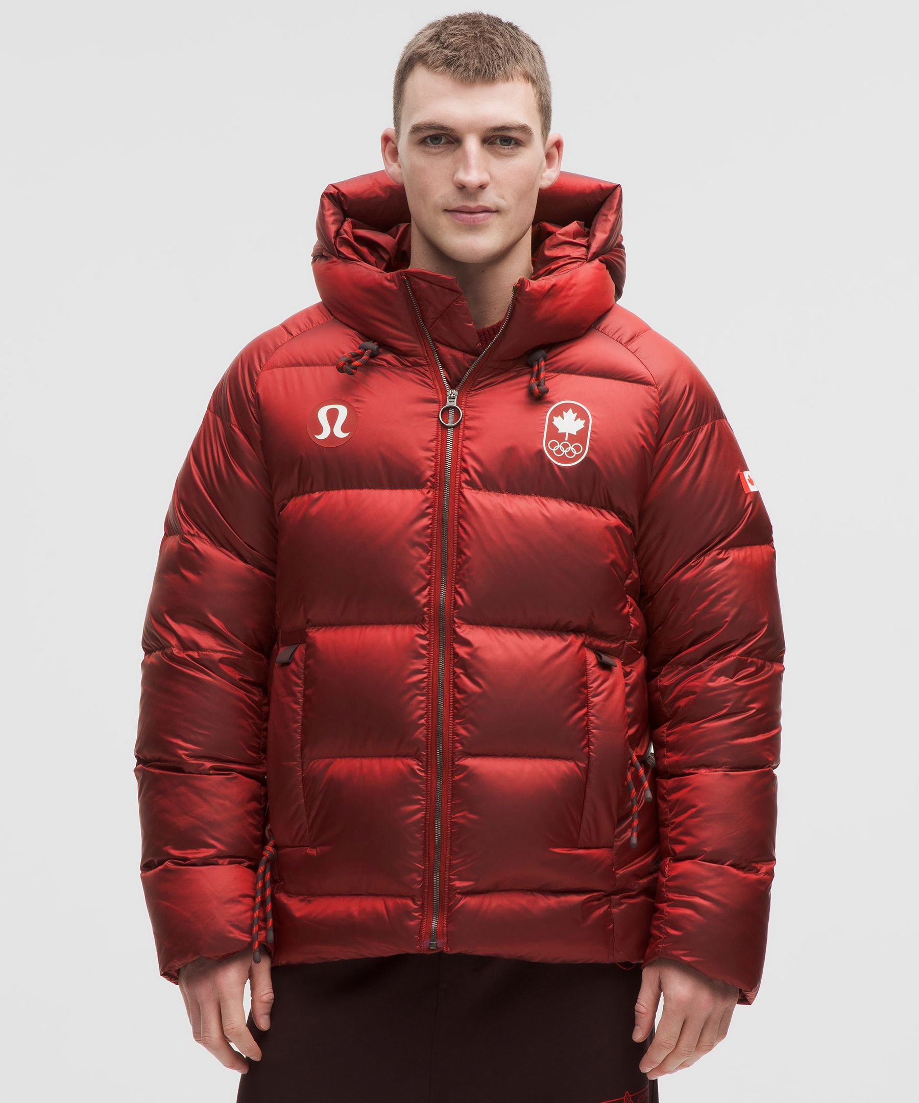 Team Canada Men's Wunder Puff Large-Hood Jacket Shine *COC Logo | Men's Coats & Jackets ...