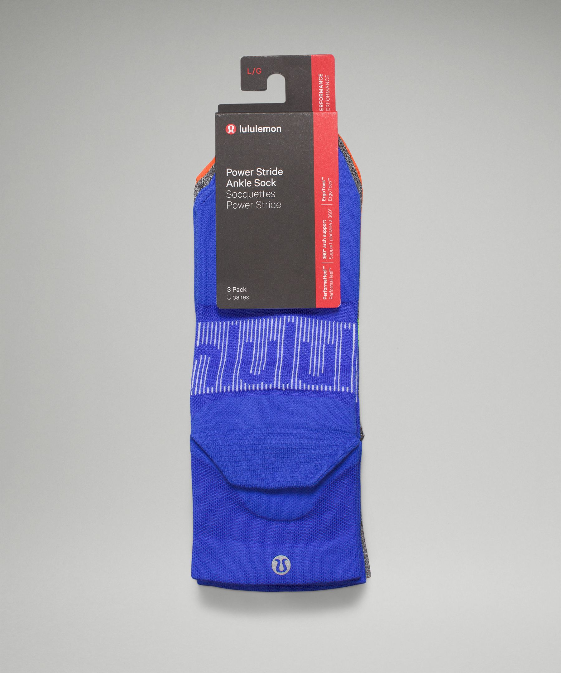 Power Stride Ankle *3 Pack | Socks | Lululemon UK