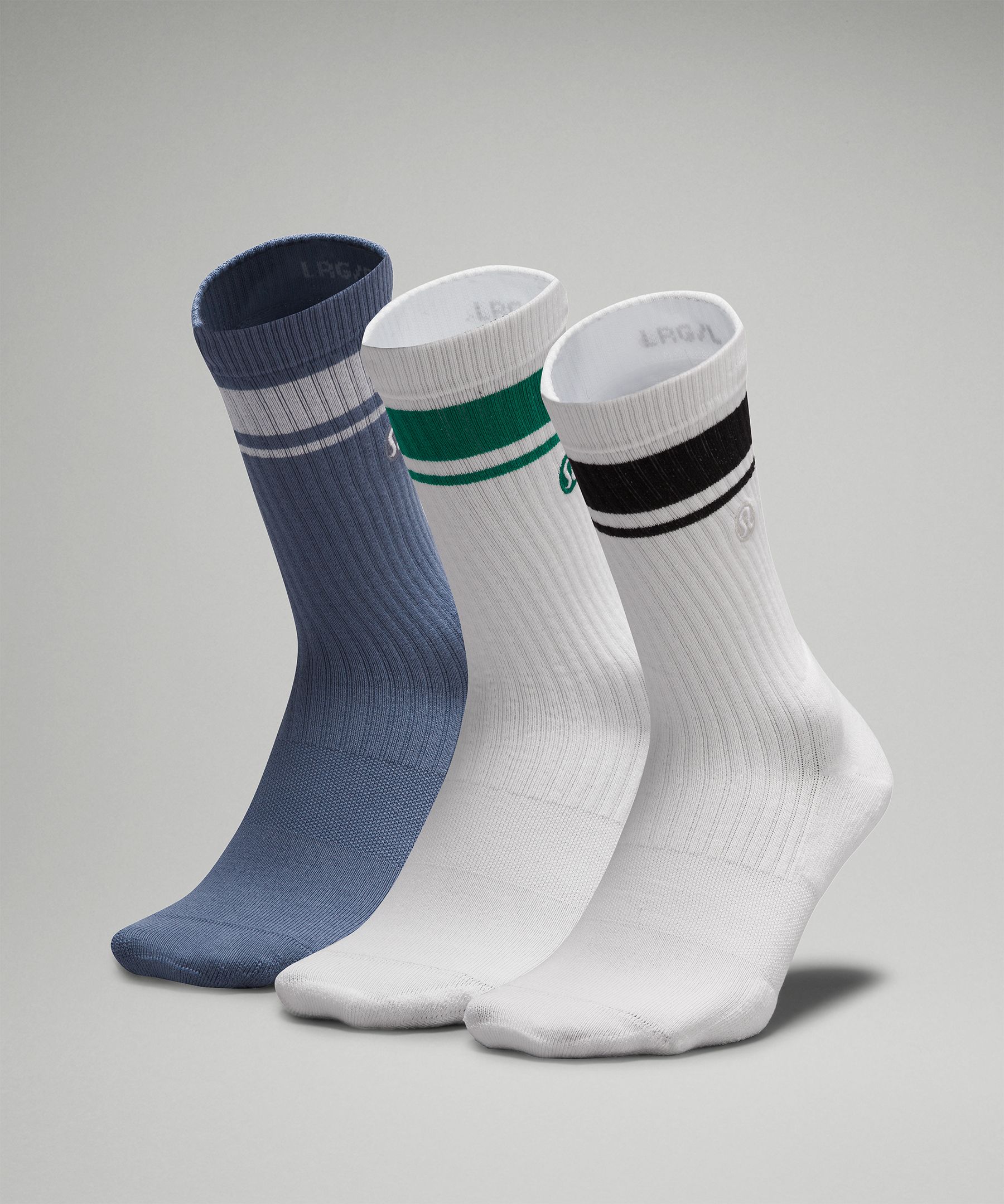 Men's Daily Stride Ribbed Comfort Crew Socks *3 Pack | lululemon Hong ...