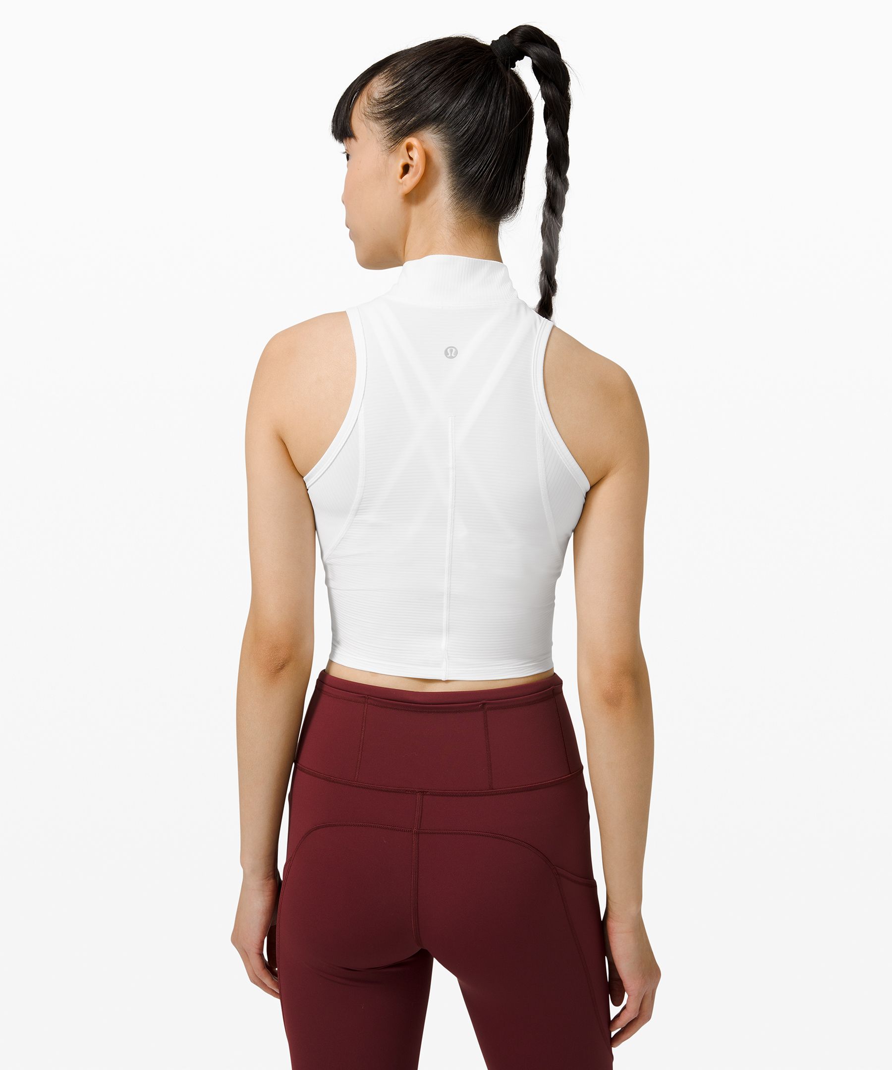 Rib Zip-Front Cropped Run Tank | タンクトップ | Lululemon JP