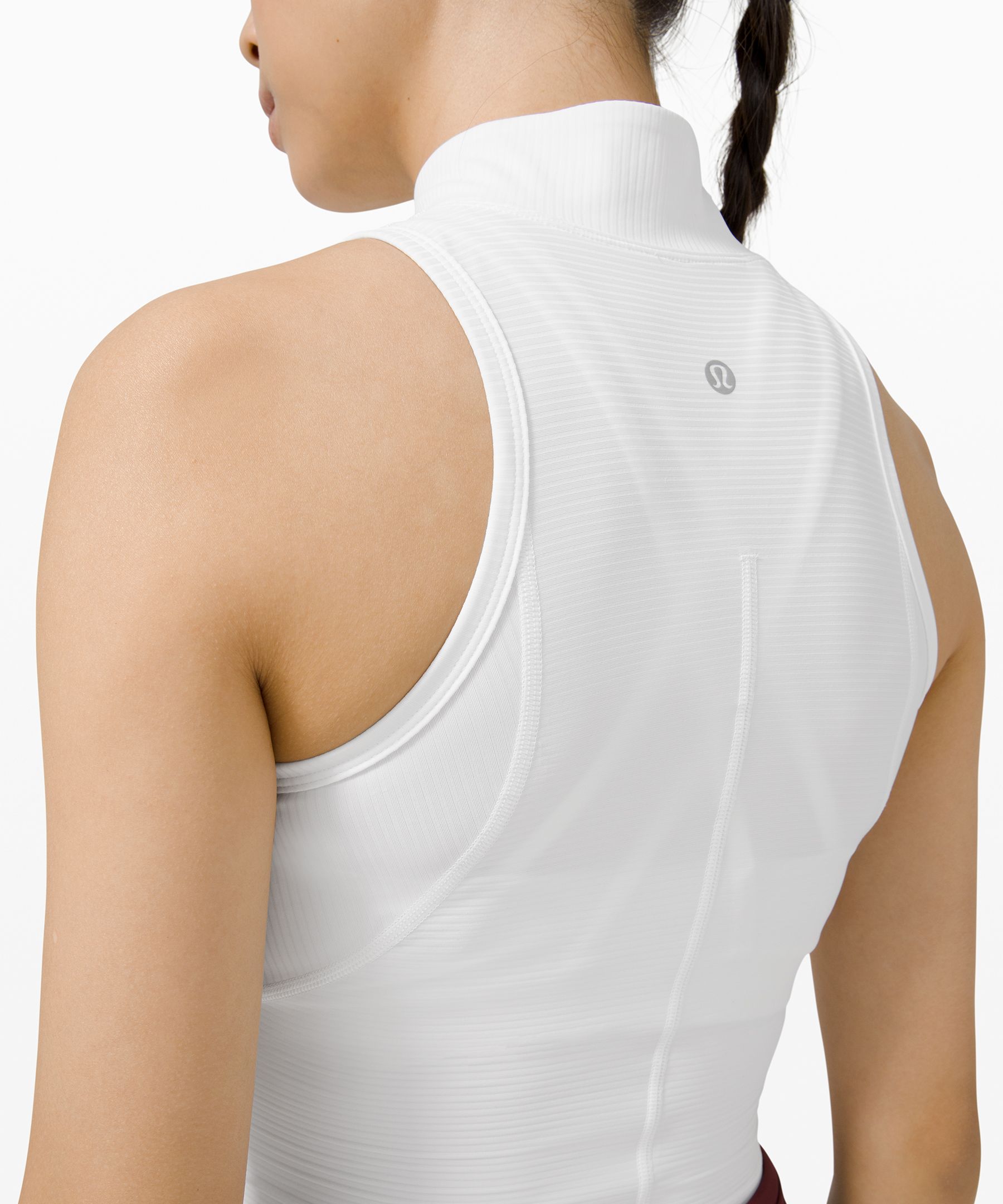 Rib Zip-Front Cropped Run Tank | Tank Tops | Lululemon HK