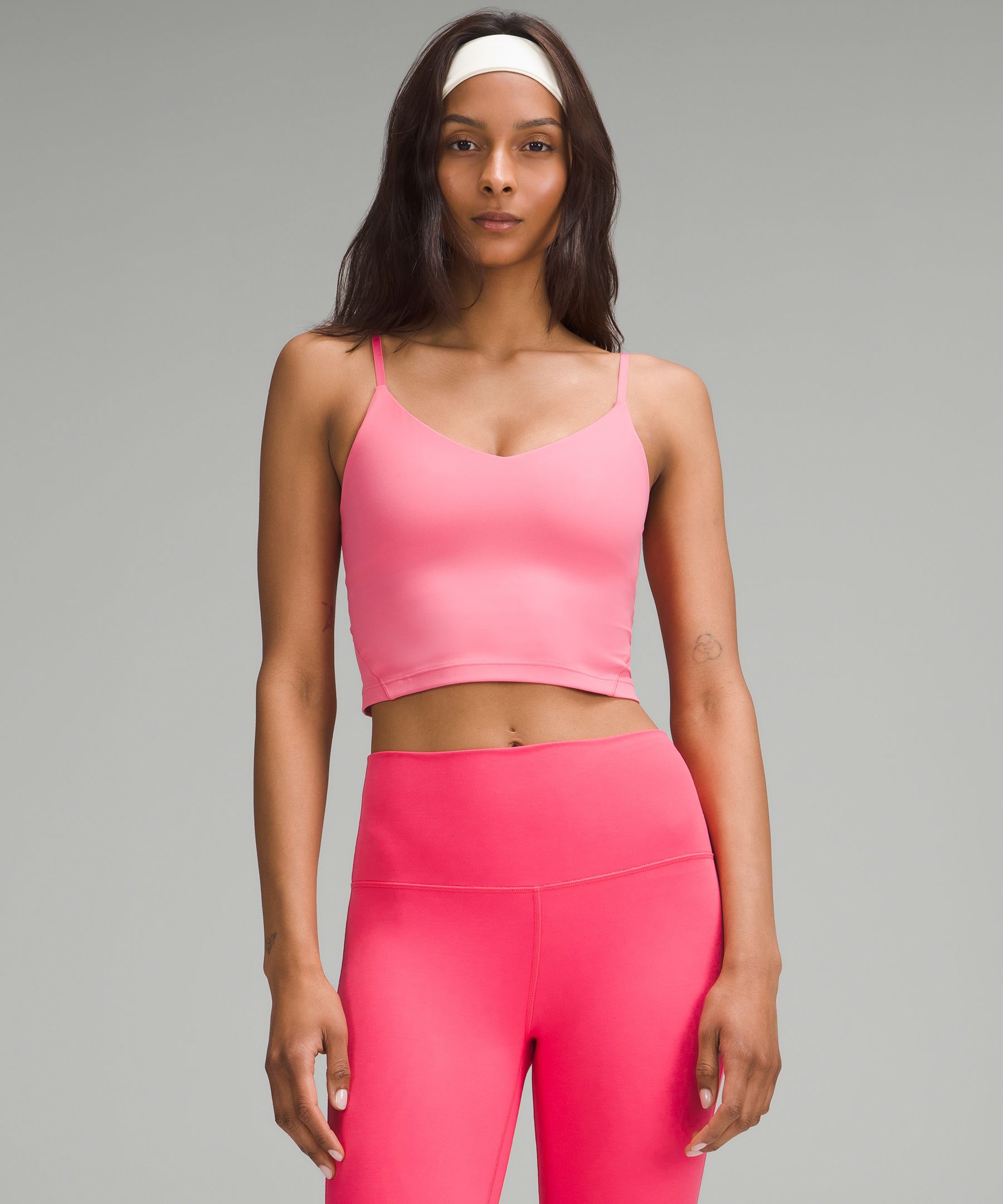 Lululemon Align Cropped Cami Tank Top Light Support A B Cup Women