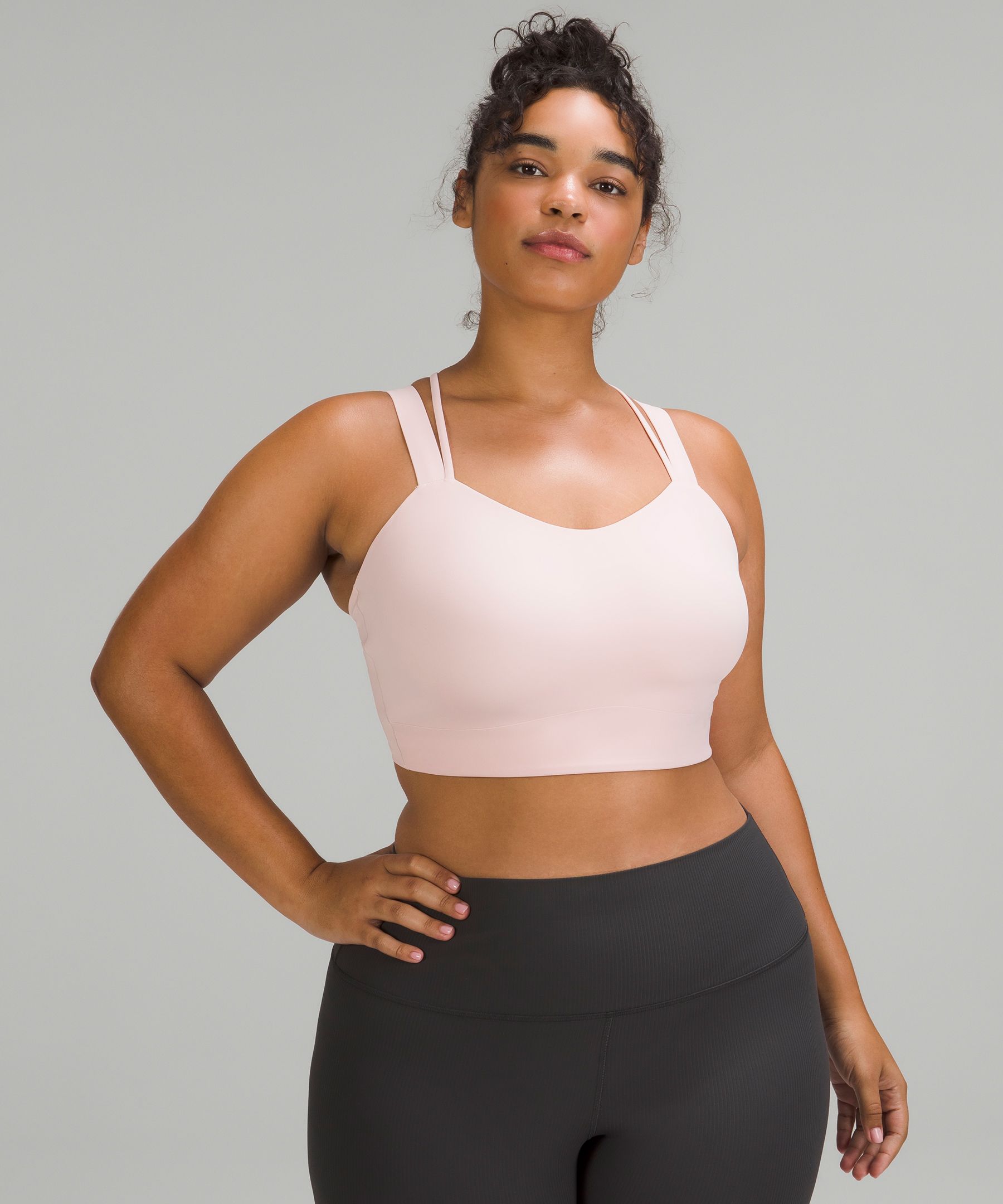 Lululemon Like A Cloud Longline Bra Light Support, D/dd Cup In Cacao ...