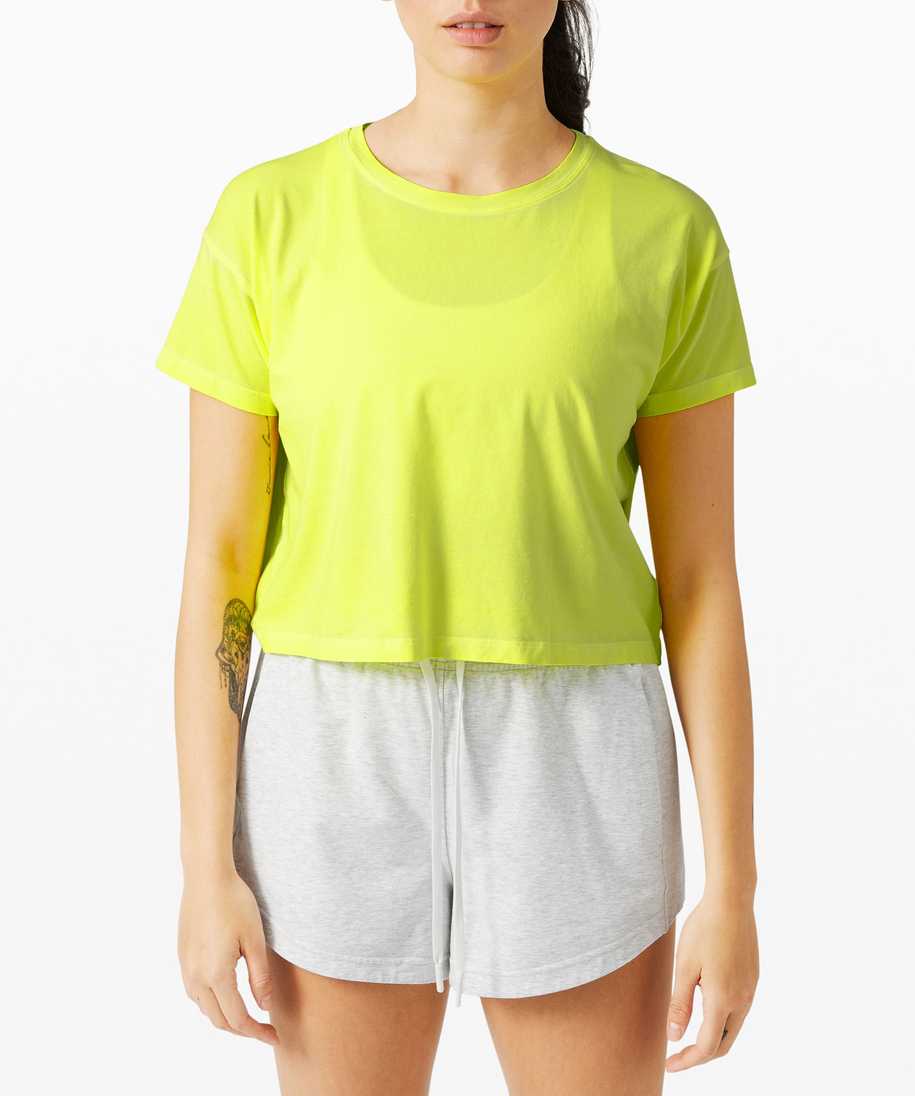 Lululemon Cates T-shirt In Sublimado Pigment Dye Highlight Yellow ...