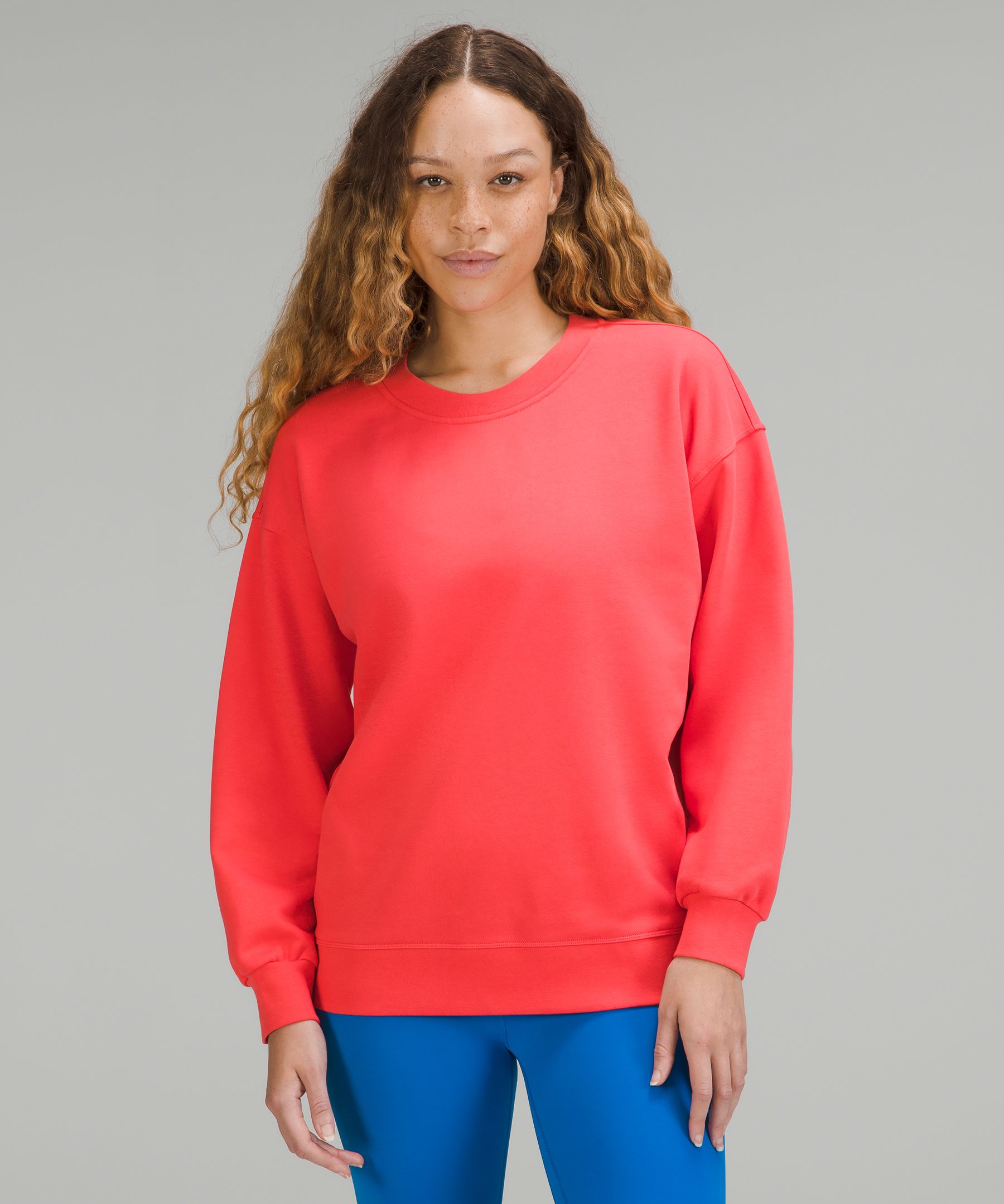 Lululemon Perfectly Oversized Crew In Pale Raspberry | ModeSens