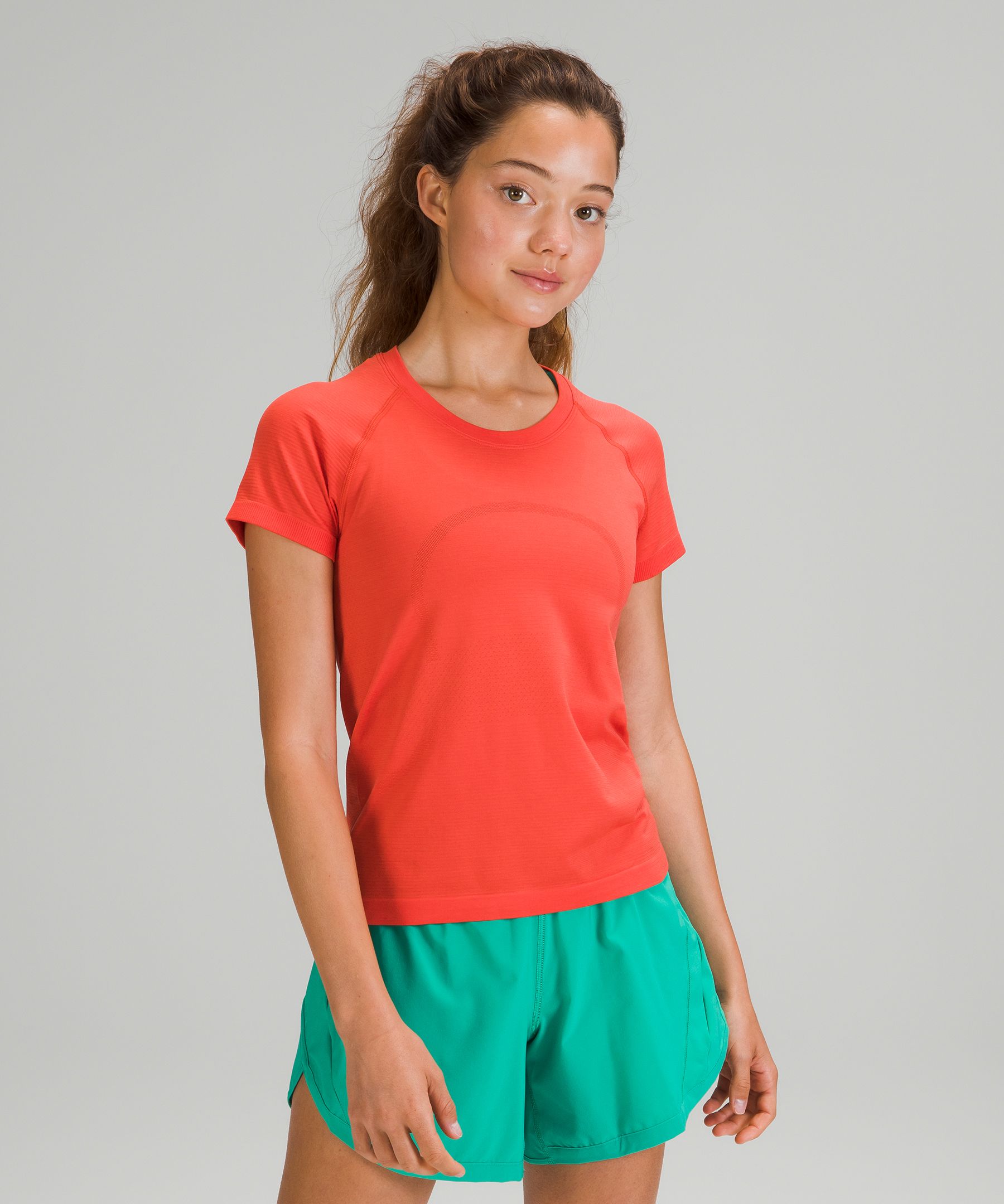 Lululemon Swiftly Tech Short Sleeve Shirt 2.0 Race Length In Autumn Red ...