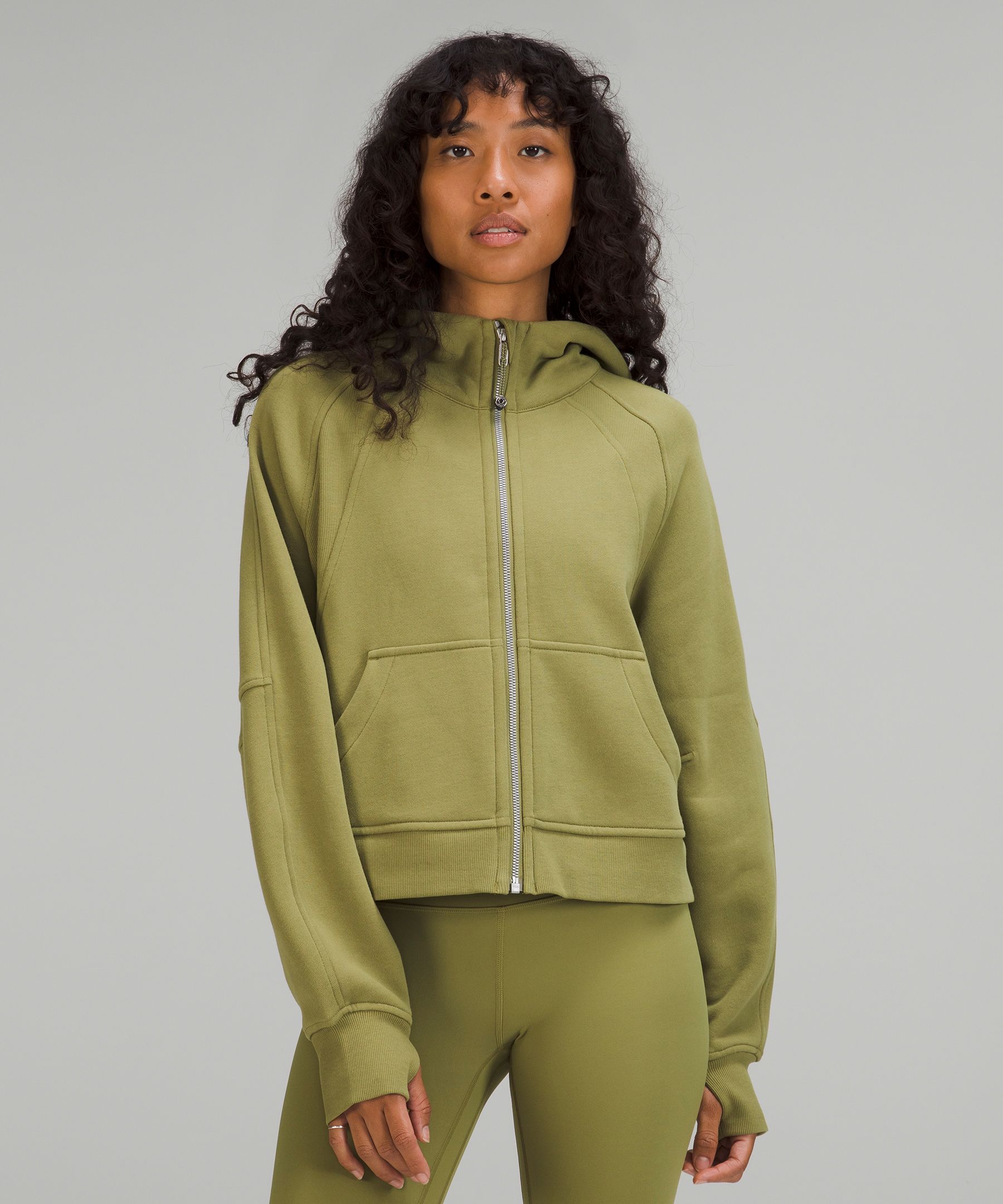 Lululemon Scuba Oversized Full Zip In Bronze Green | ModeSens