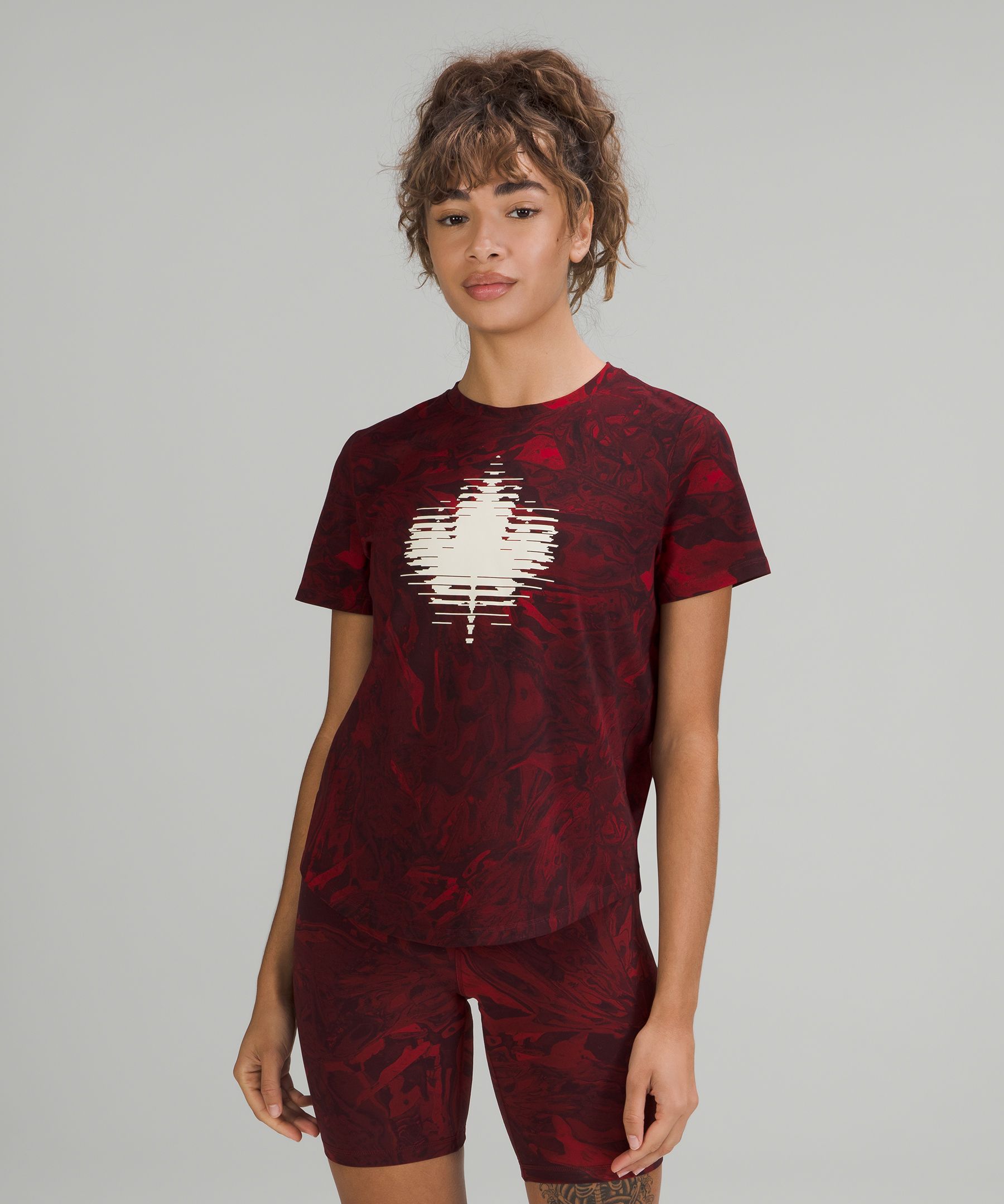 Lululemon Team Canada Love Crew T-shirt Cpc Logo In Burgundy | ModeSens