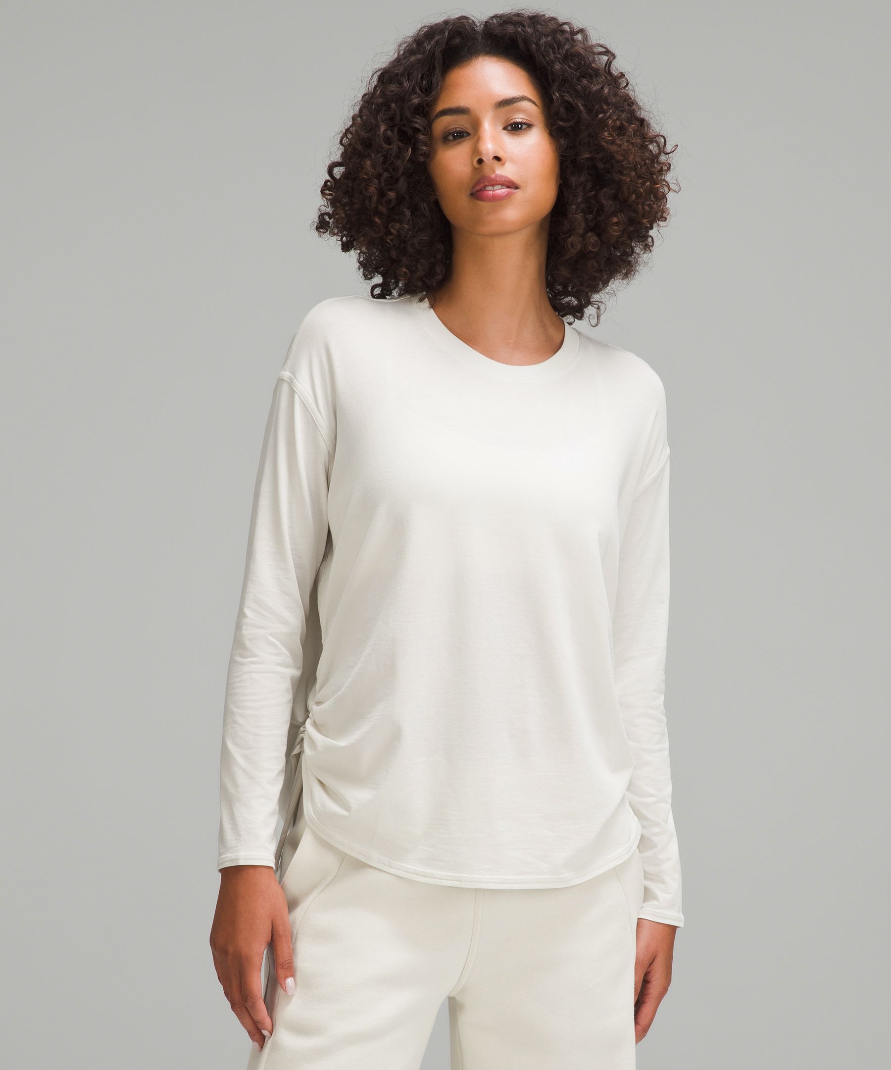 Pima Cotton Side-Cinch Long-Sleeve Shirt | lululemon Hong Kong SAR
