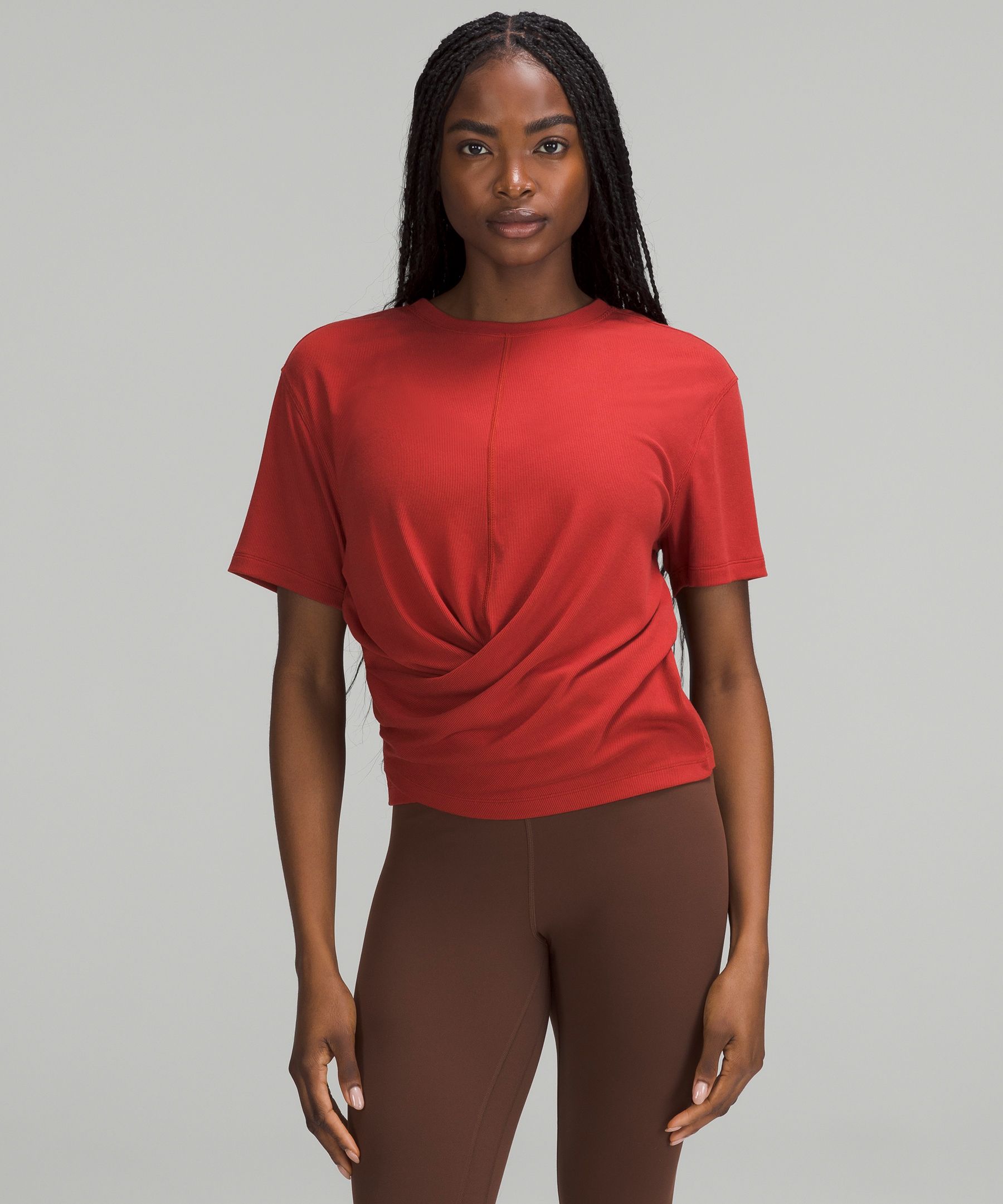 Ribbed Modal-Silk Blend Reversible T-Shirt | Lululemon EU