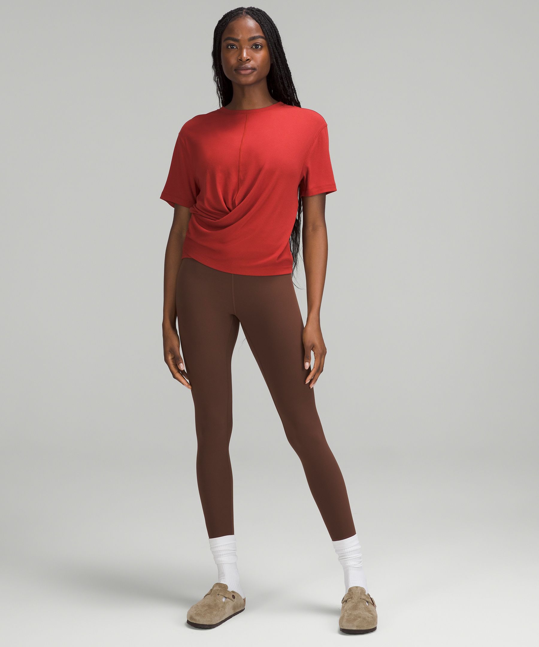 Ribbed Modal-Silk Blend Reversible T-Shirt | Lululemon EU