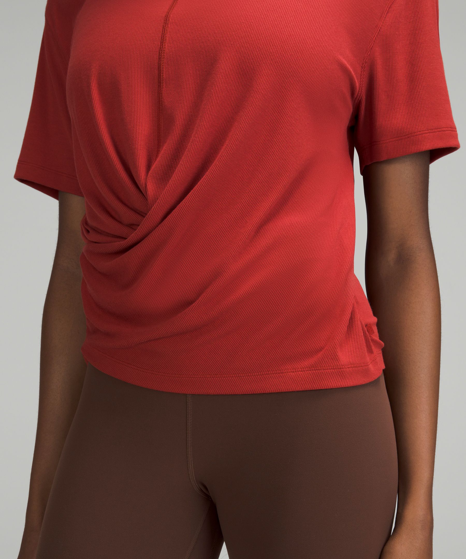 Ribbed Modal-Silk Blend Reversible T-Shirt | Lululemon EU