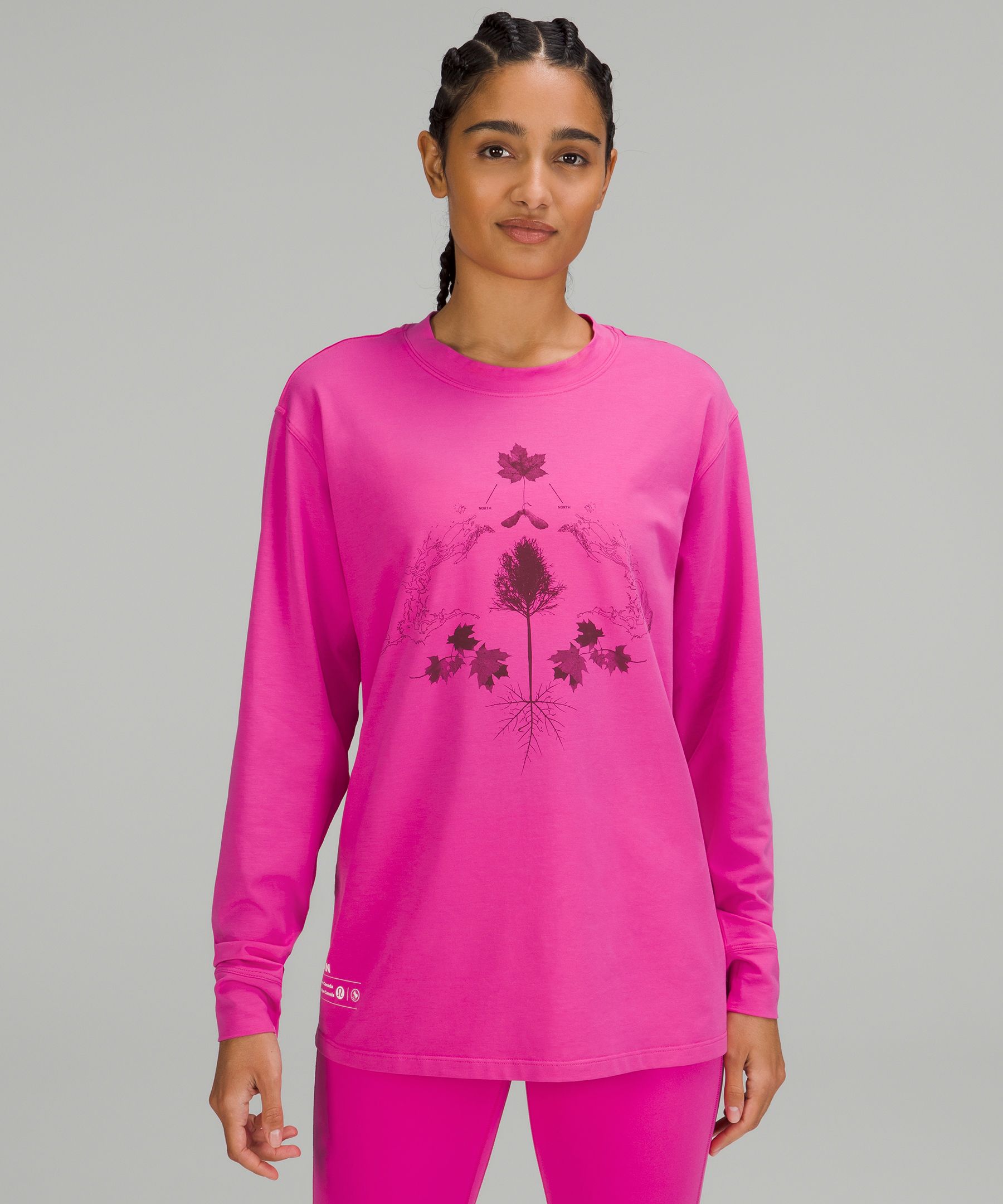 Lululemon Team Canada All Yours Graphic Long Sleeve Shirt Cpc Logo In ...