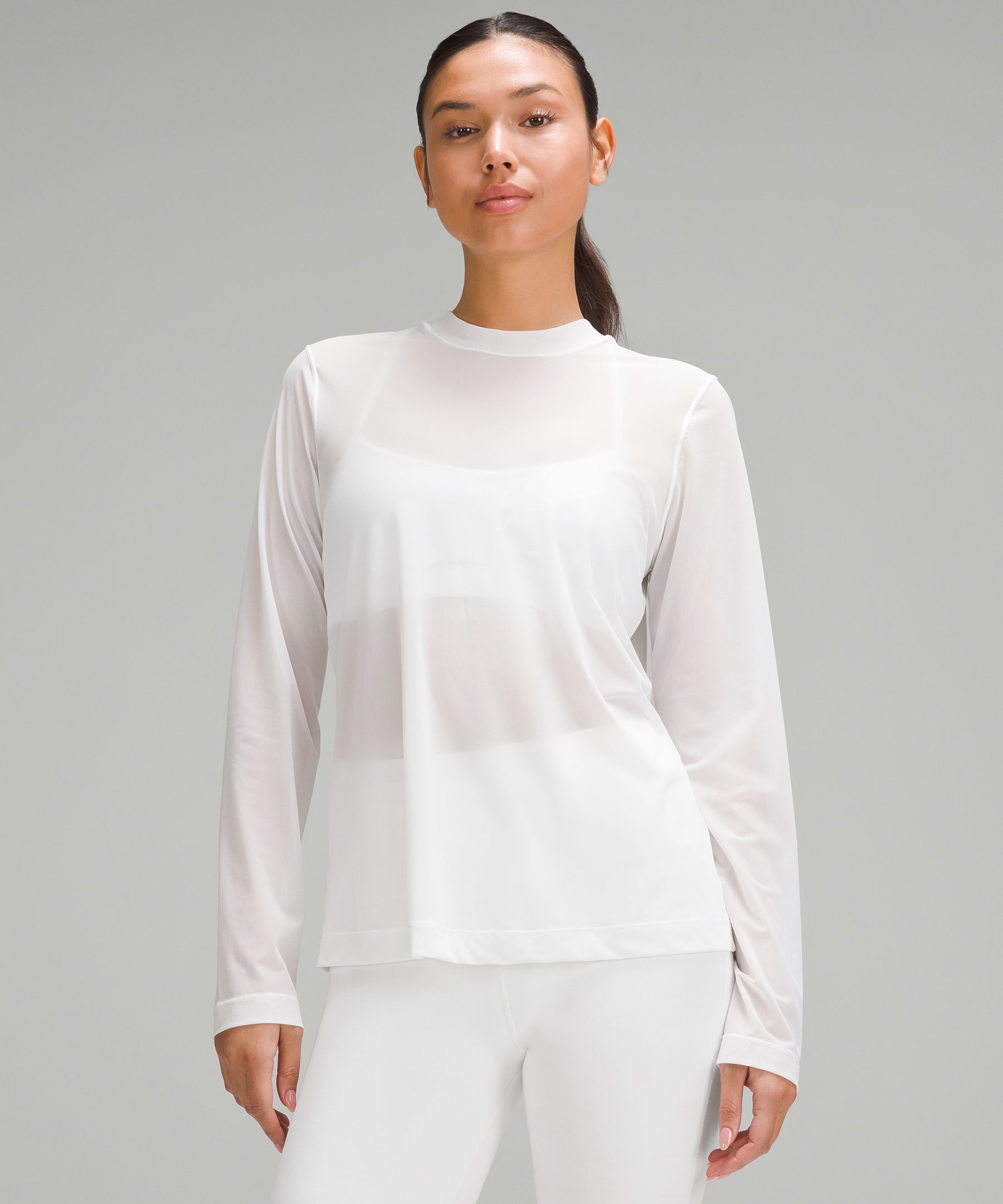 Lululemon Keyhole Mesh Long-Sleeve Shirt International Shipping