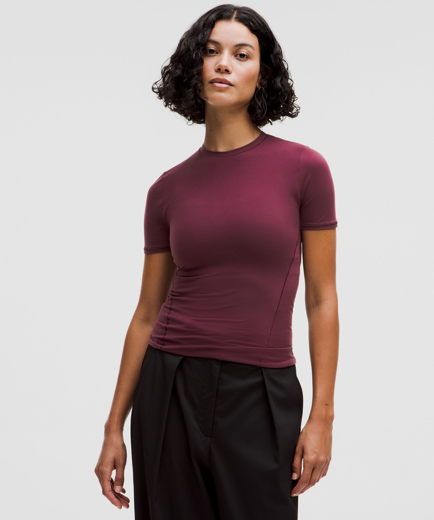 Wundermost Ultra-Soft Nulu Hip-Length Crewneck Shirt | Women's Short ...