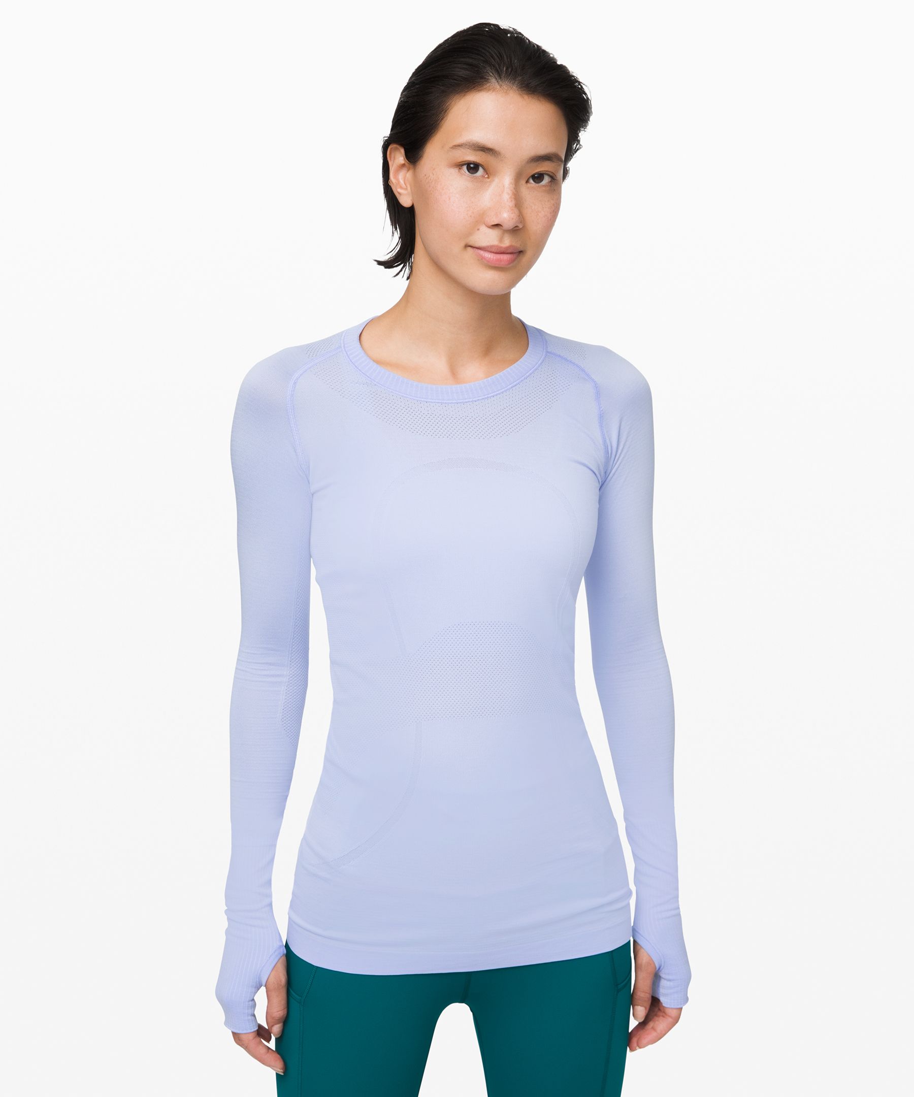 Lululemon Swiftly Tech Long Sleeve Crew In Lavender Dusk/lavender Dusk ...