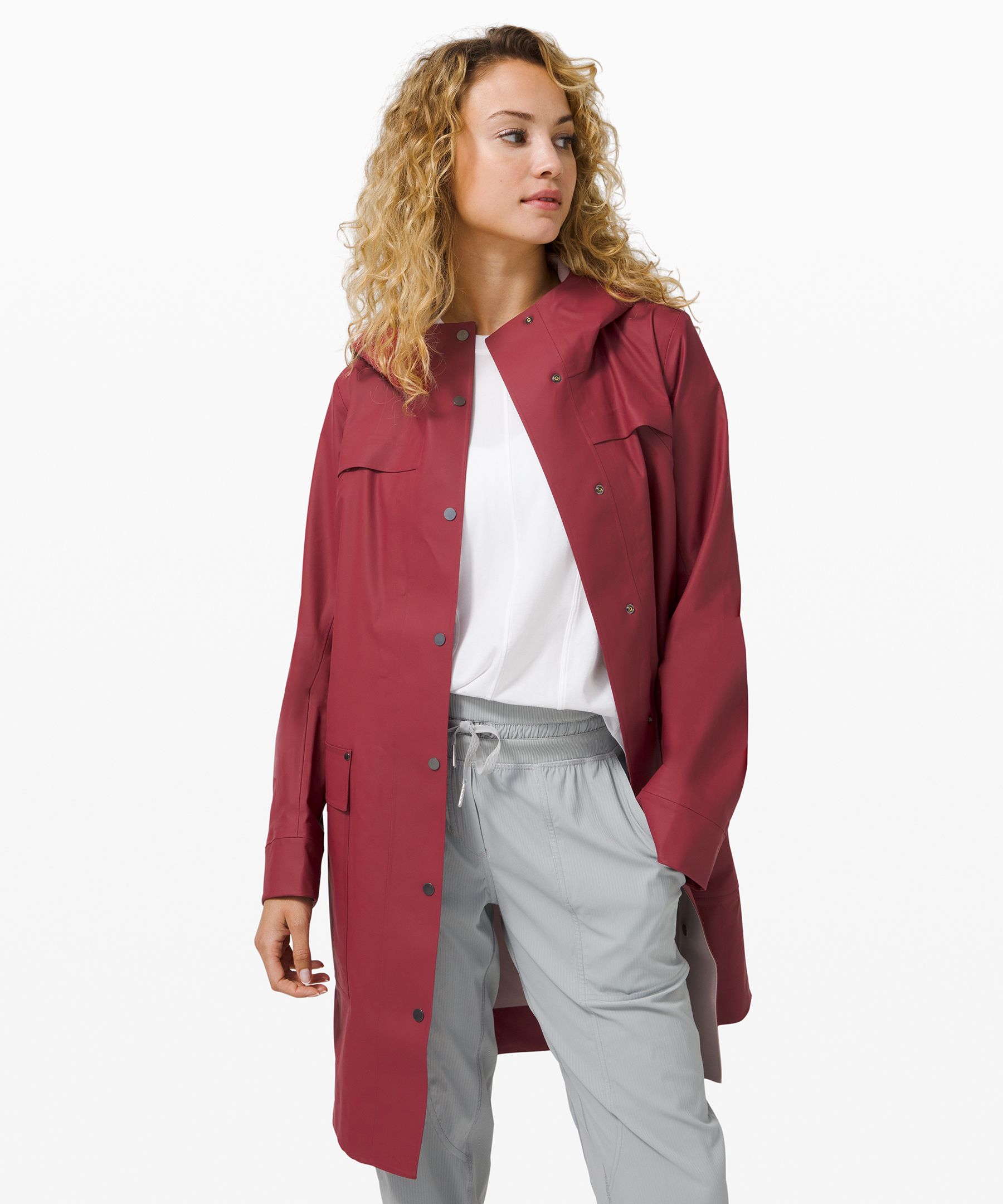 Lululemon Into The Drizzle Jacket In Red | ModeSens