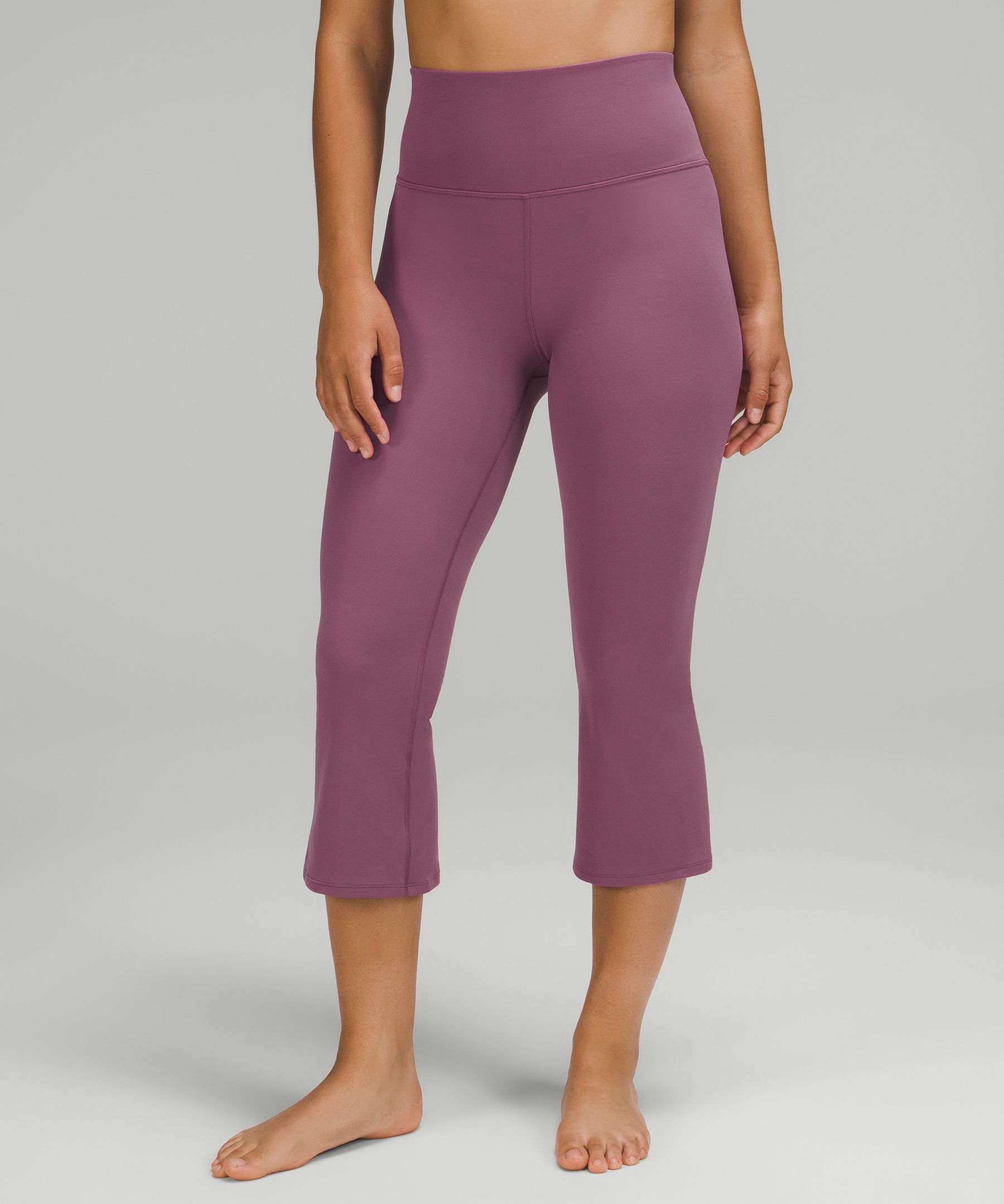 Lululemon Add Flare High-rise Crop 21" In Vintage Plum | ModeSens
