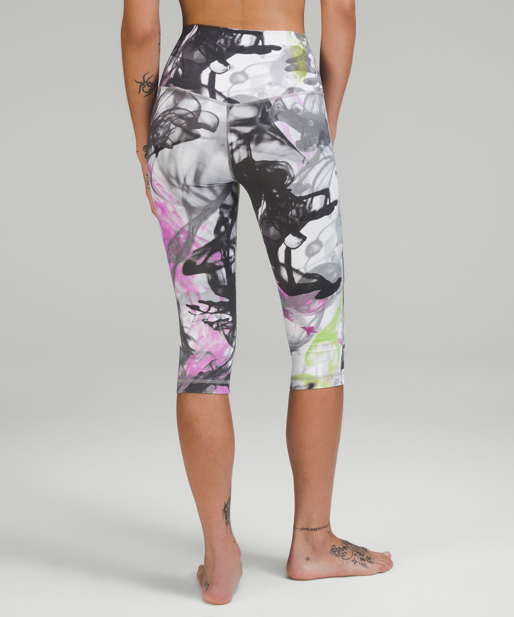 Throwback Print lululemon Align™ Crop mit hohem Bund 43 cm