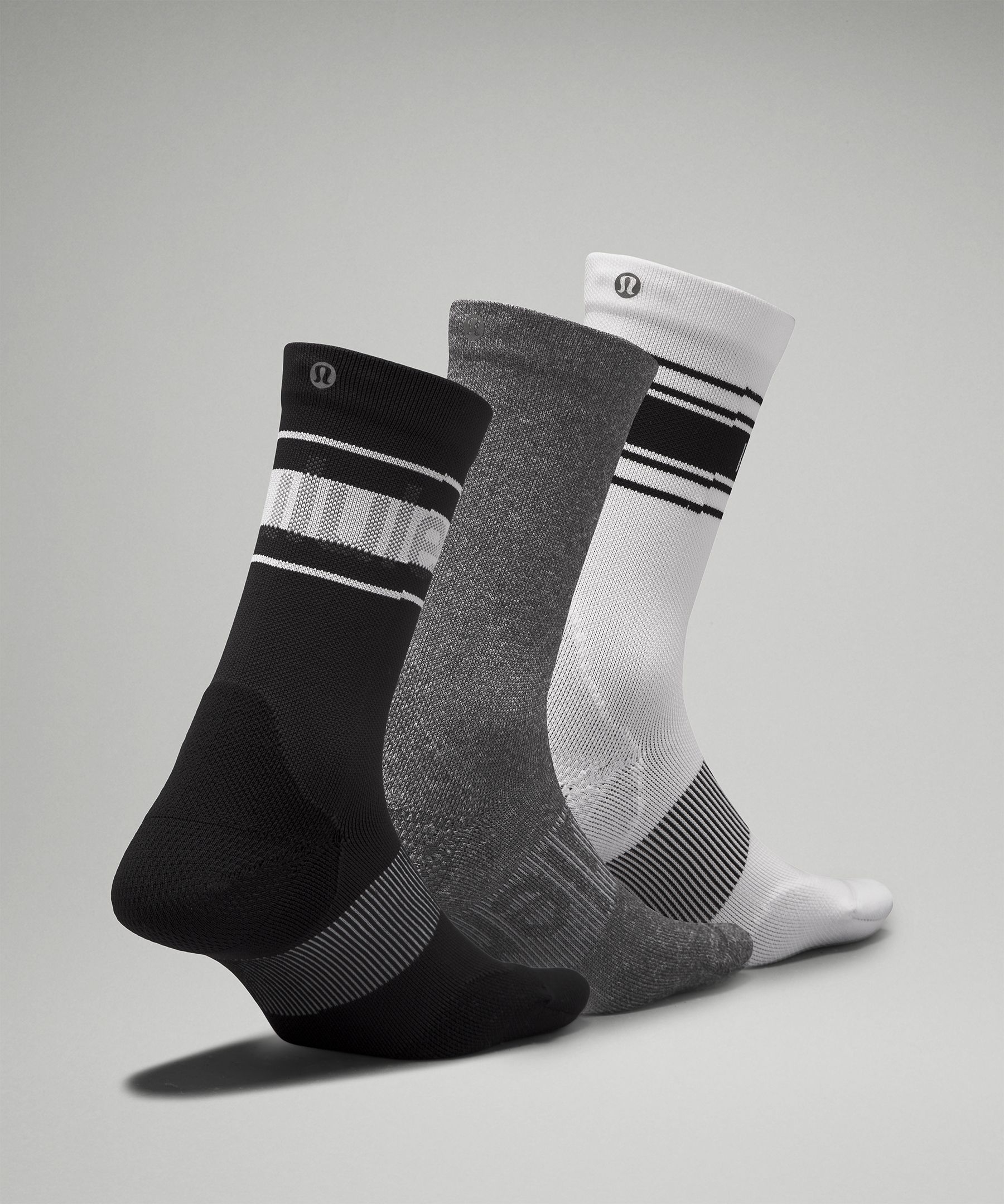 Power Stride Crew Socken für Frauen 3er-Pack *Gestreift lululemon