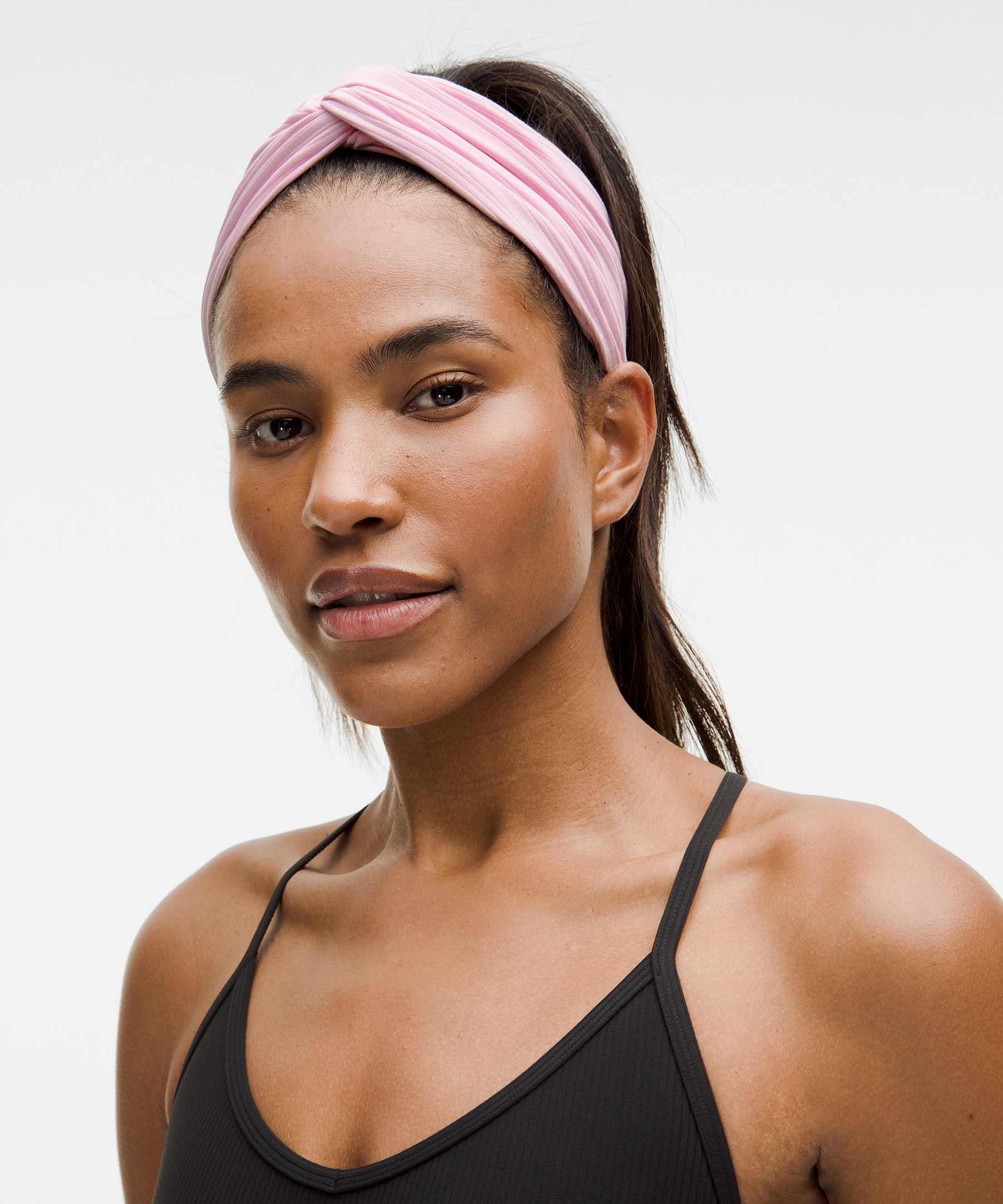 Women s Ribbed Nulu Twist Front Headband lululemon Hong Kong SAR